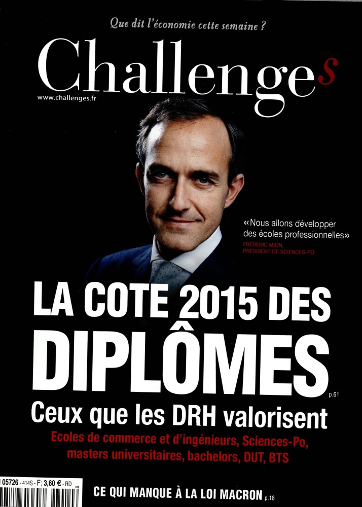 Challenges n° 414 – Abonnement Challenges | Abonnement magazine par ...