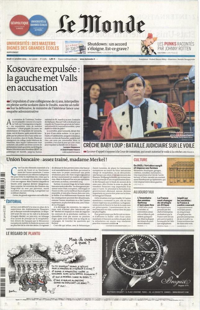 Le Monde n° 1017 – Abonnement Le Monde | Abonnement magazine par ...