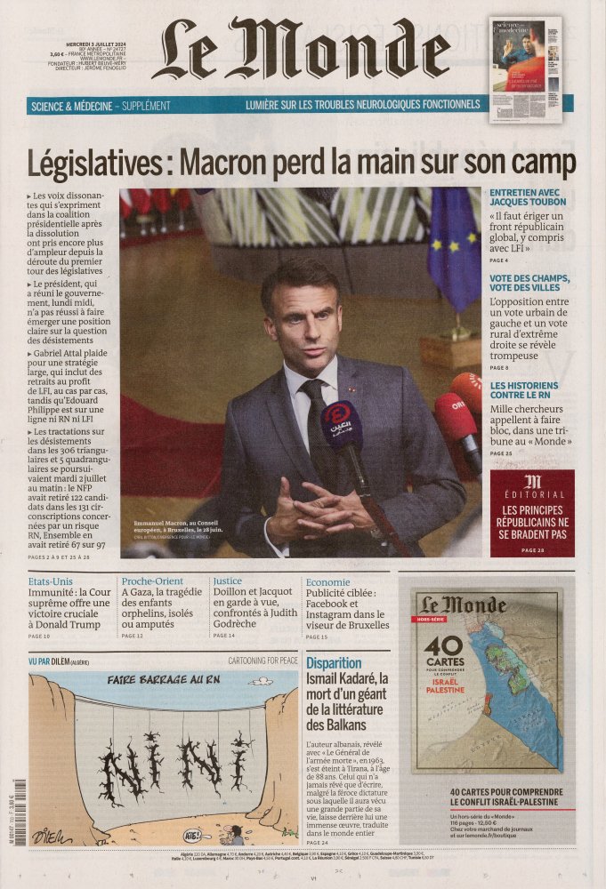 Abonnement Le Monde - Presse de France