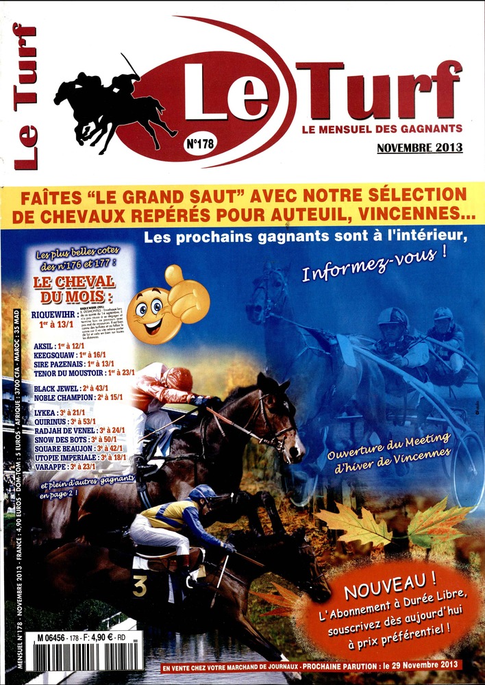 Le Turf n° 178 – Abonnement Le Turf | Abonnement magazine par Toutabo.com