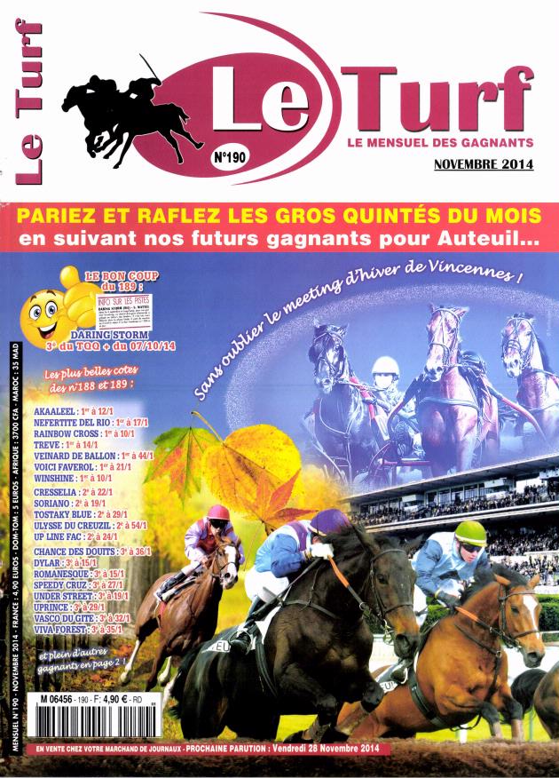 Le Turf n° 190 – Abonnement Le Turf | Abonnement magazine par Toutabo.com