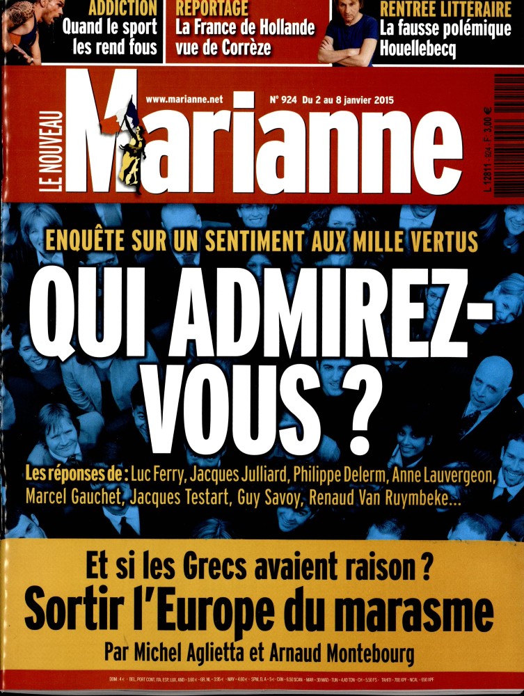Marianne n° 924 – Abonnement Marianne | Abonnement magazine par Toutabo.com