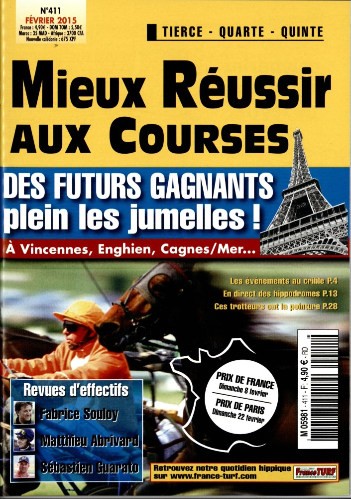 Mieux réussir aux courses n° 411 – Abonnement Mieux réussir aux courses ...