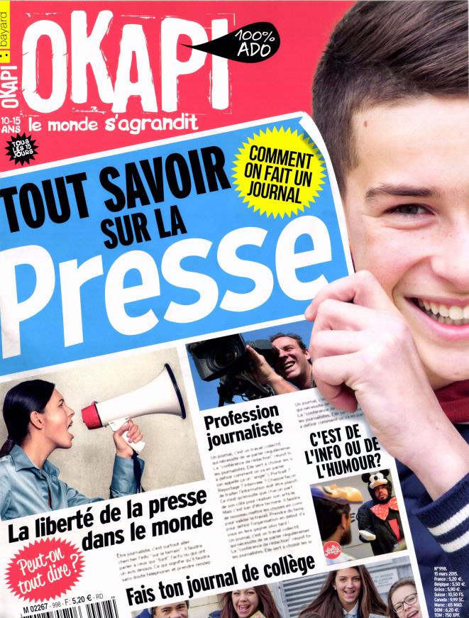 Okapi n° 998 – Abonnement Okapi | Abonnement magazine par Toutabo.com