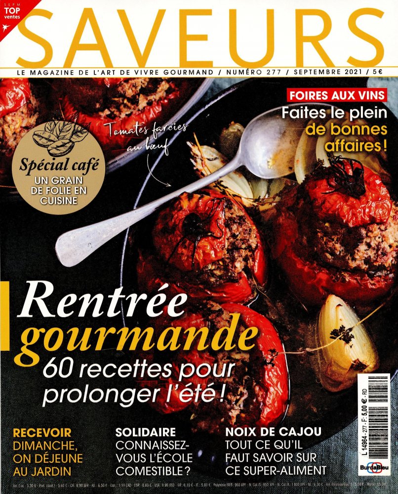 Abonnement Saveurs | Abonnement magazine par Toutabo.com