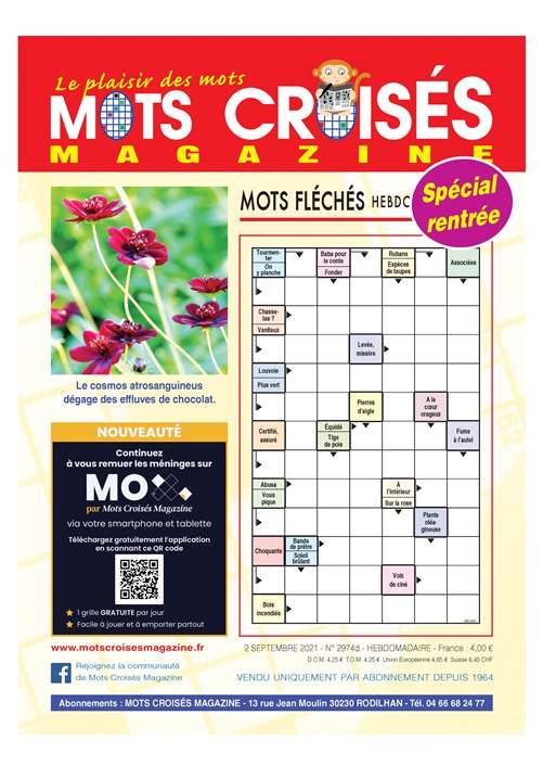 Abonnement Mots Croisés Magazine | Abonnement magazine par Toutabo.com